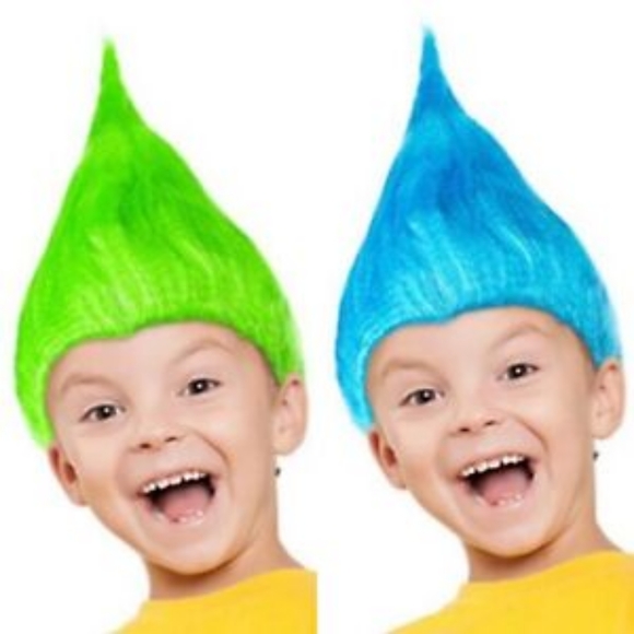 Spirit | Costumes | New Trolls Bluegreen Reversible Kids Wig | Poshmark